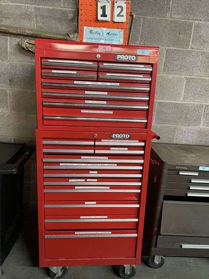 PROTO 20-DRAWER TOOL BOX ON WHEELS - Bentley & Associates, LLC