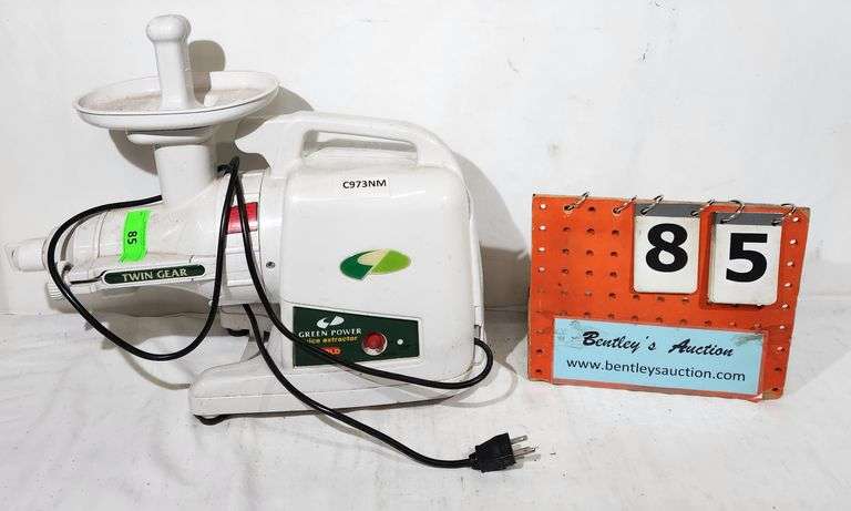 GREEN POWER JUICE EXTRACTOR - Bentley & Associates, LLC