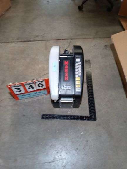 MARSH TD2100 WET TAPE MACHINE - Bentley & Associates, LLC