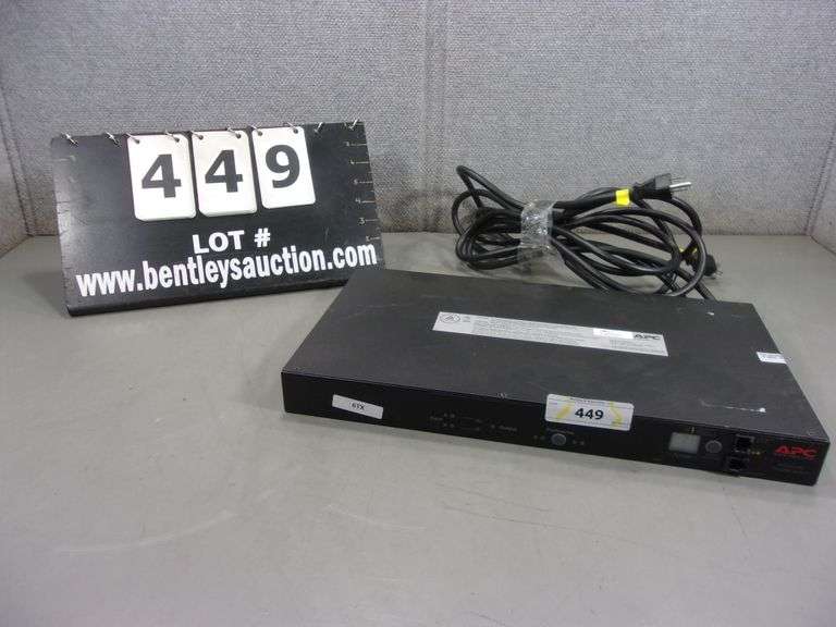 APC UPS AUTOMATIC TRANSFER SWITCH - Bentley & Associates, LLC