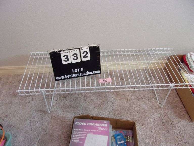 WHITE WIRE STORAGE RACK - Bentley & Associates, LLC