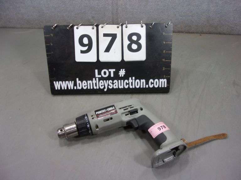 PORTER & CABLE GRAY BATTERY POWERED DRILL - Bentley & Associates, LLC