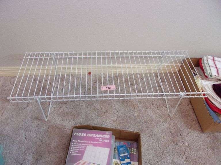 WHITE WIRE STORAGE RACK - Bentley & Associates, LLC