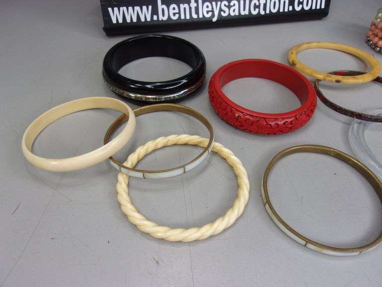 LOT: ASSORTED BANGLE BRACELETS- MIXED MATERIAL - Bentley & Associates, LLC
