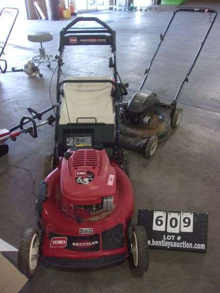 TORO RED SELF PROPEL SYSTEM LAWNMOWER W/ BAG, 22" BLUE - Bentley ...