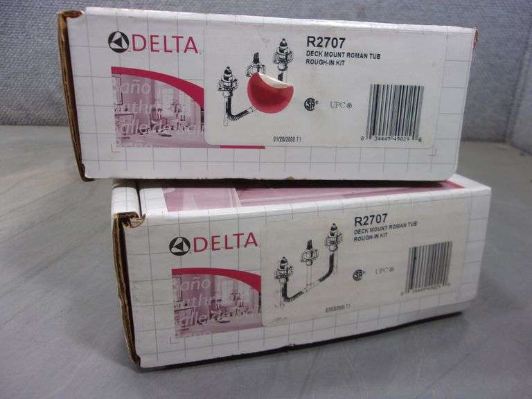 2-DELTA R2707 DECK MOUNT ROMAN TUB ROUGH IN KITS - Bentley & Associates ...