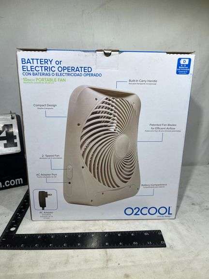 02 COOL BATTERY/ ELECTRIC OPERATED 10" PORTABLE FAN - Bentley ...