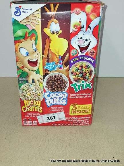 GENERAL MILLS 3 BAG CEREAL BOX - Bentley & Associates, LLC