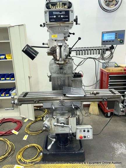 WILLIS W M3 VS MILL, QUILL FEED, ACU-RITE DRO 203 3X READOUT 220 VOLT ...