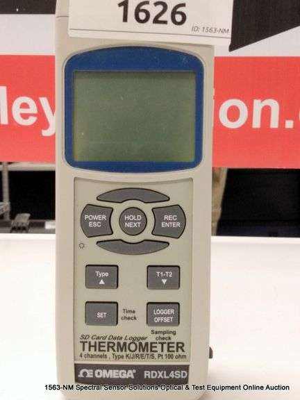 OMEGA RDXL4SD THERMOMETER SD CARD DATA LOGGER - Bentley & Associates, LLC