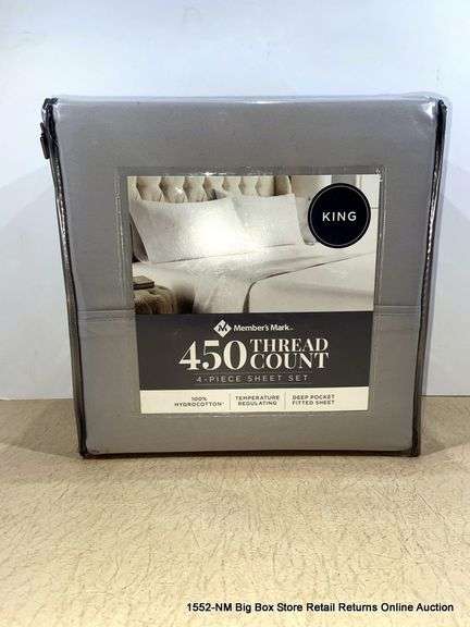 MEMBER'S MARK 4 PIECE SHEET SET - KING - Bentley & Associates, LLC