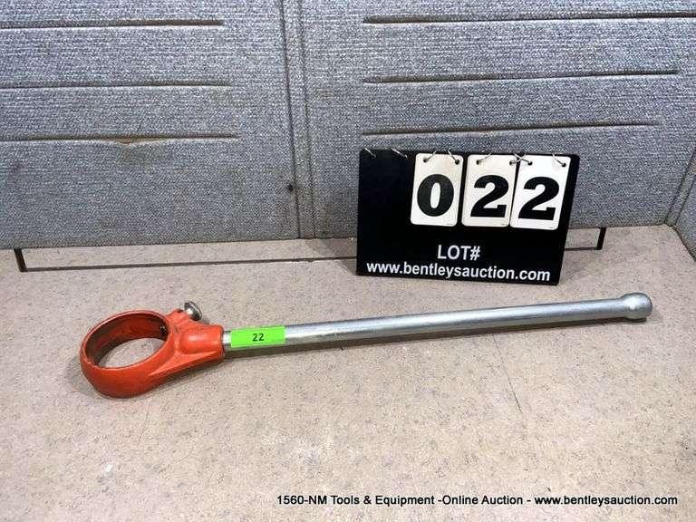RIGID MANUAL PIPE THREADER HANDLE - Bentley & Associates, LLC