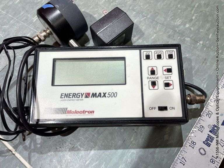 MOLECTRON ENERGY MAX 500 LASER ENERGY METER - Bentley & Associates, LLC