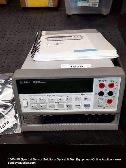 AGILENT 34401A DIGIT MULTIMETER - Bentley & Associates, LLC