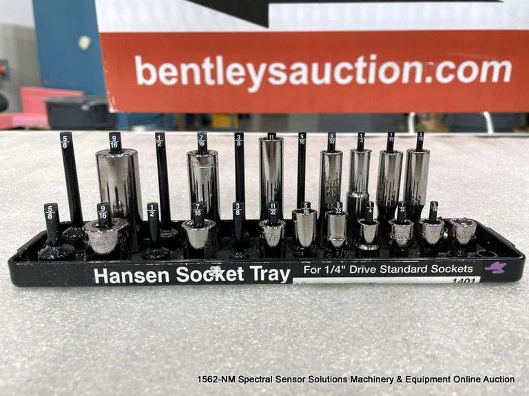 HANSEN SOCKET TRAY - ASSORTED SIZE SOCKETS 1/4" - STANDARD (16X MONEY ...