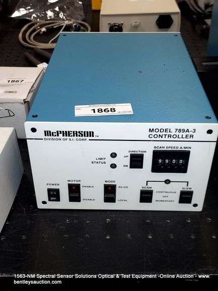 MCPHERSON 789A-3 CONTROLLER, 2035 .35 METER SCANNING MONOCHROMATOR ...