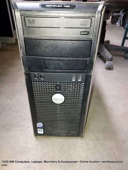DELL OPTIPLEX 755 CORE 2 DUO TOWER - NO POWER CORD, MISSING PARTS ...