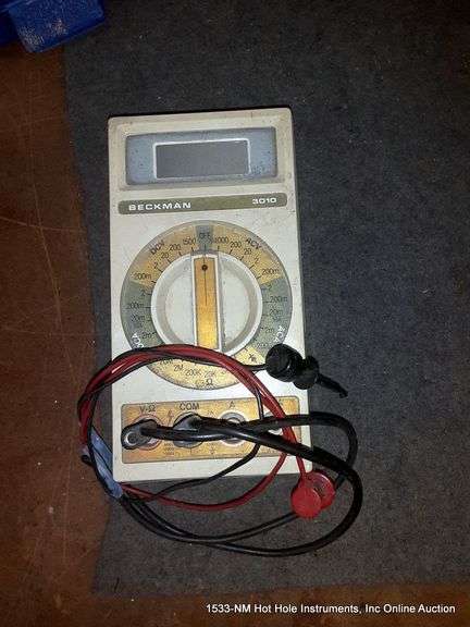 BECKMAN 3010 MULTIMETER - Bentley & Associates, LLC