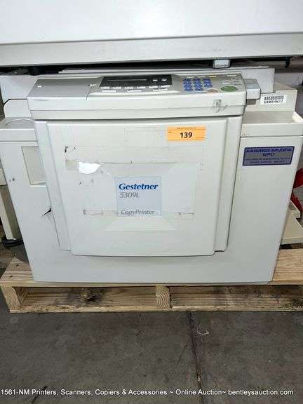 GESTETNER 5309L COPY/PRINTER - Bentley & Associates, LLC