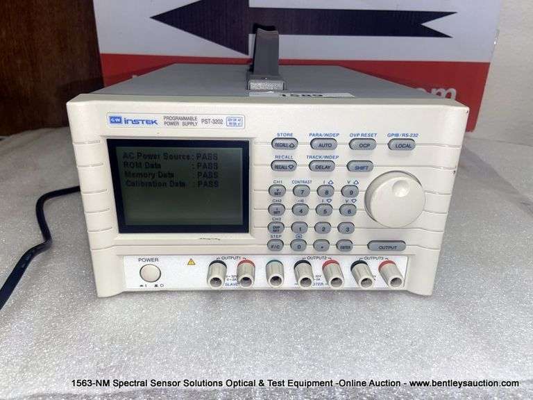 INSTEK PST-3202 PROGRAMMABLE POWER SUPPLY - Bentley & Associates, LLC