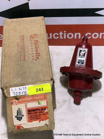BELL & GOSSETT SIMPLEX RELIEF VALVE - Bentley & Associates, LLC