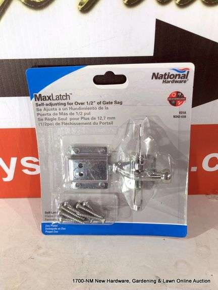 BOX: NATIONAL HARDWARE MAX LATCH *AS IS* - Bentley & Associates, LLC