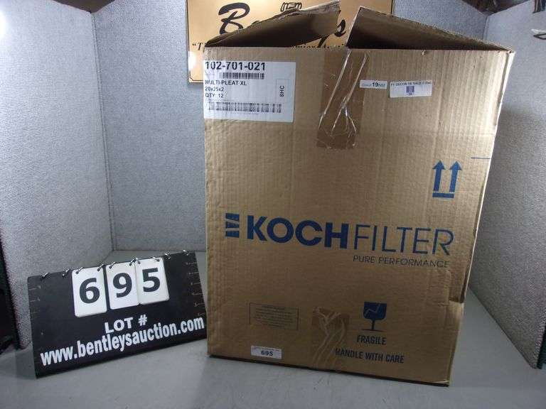 BOX: ROCK FILTERS 102-701-021 MULTI-PLEAT XL 20" X 25" X 2" - Bentley ...