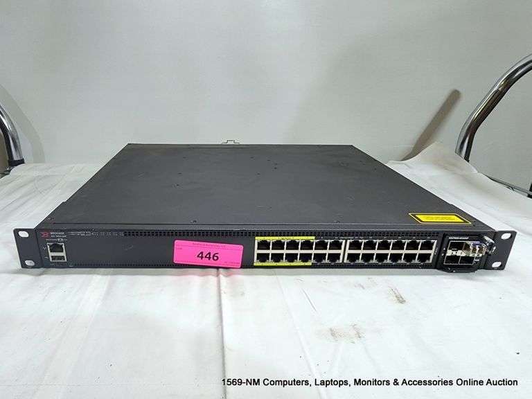 BROCADE COMMUNICATIONS SYSTEMS 24 PORT (NO POWER CORD, MISSING PARTS ...