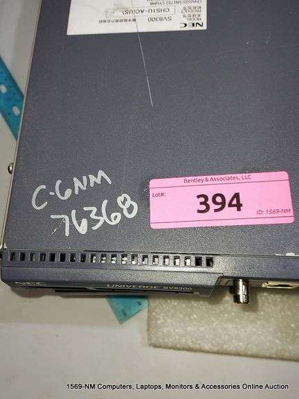 NEC UNIVERGE SV8300 SWITCH - Bentley & Associates, LLC