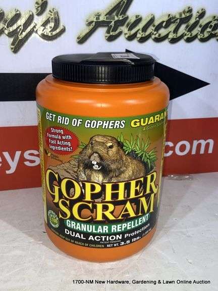 GOPHER SCRAM REPELLENT, 3.5 LBS *AS IS* - Bentley & Associates, LLC