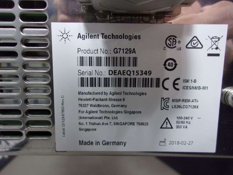 AGILENT 1260 INFINITY II VIAL SAMPLER - Bentley & Associates, LLC