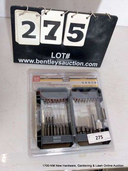 MASTER MECHANIC SCREWDRIVER BIT SET (54 PIECES) - Bentley & Associates, LLC