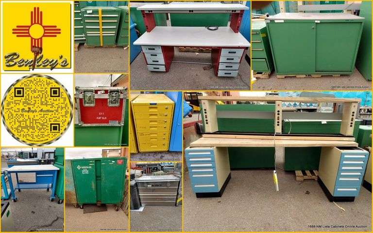 1688-NM Greenlee & Lista Cabinets & Workbenches Online Auction ...