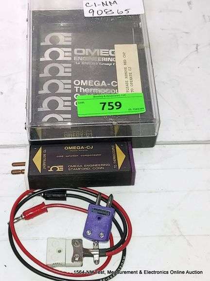 OMEGA-CJ THERMOCOUPLE COLD-JUNCTION COMPENSATOR - Bentley & Associates, LLC