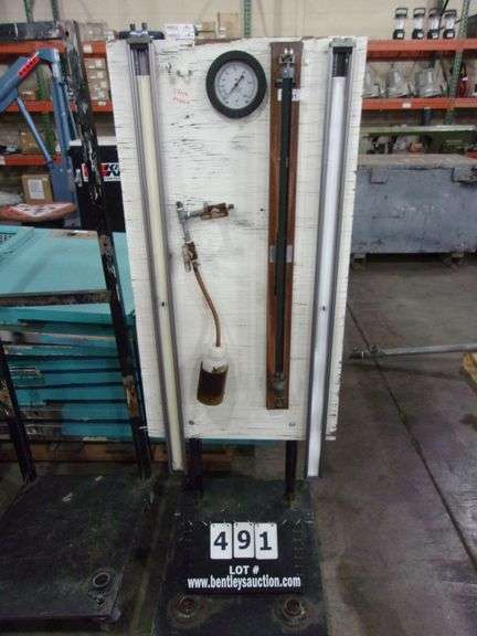 CUSTOM PRINCO PRESSURE GUAGE TEST STAND W/ GUAGES - Bentley ...