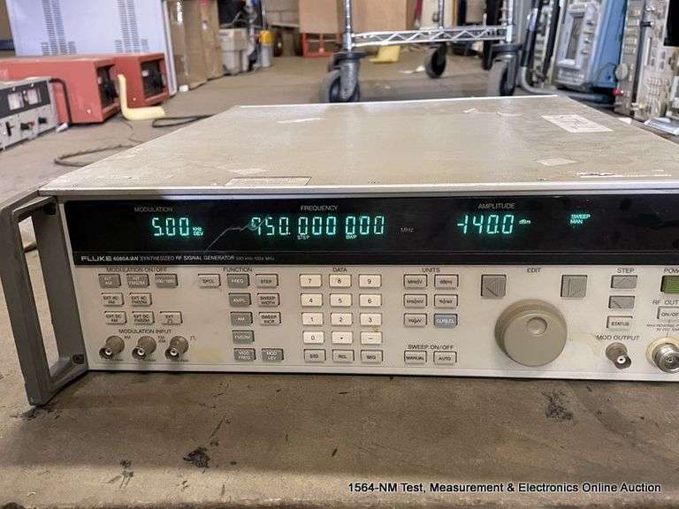 FLUKE 6080A/AN SYNTHESIZED RF SIGNAL GENERATOR - Bentley & Associates, LLC