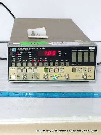 HP 8112A PULSE GENERATOR - Bentley & Associates, LLC