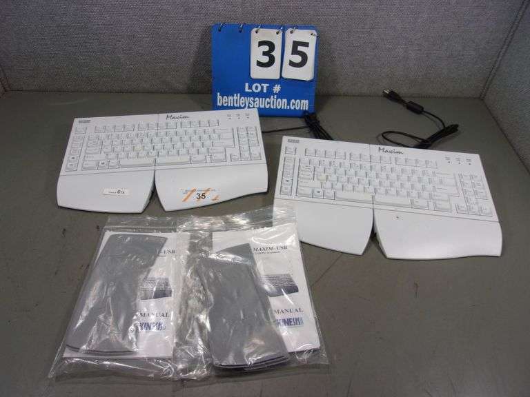 KINESIS MAXIM USB ADJUSTABLE ERGONOMIC USB/PS2 KEYBOARD (2X MONEY ...