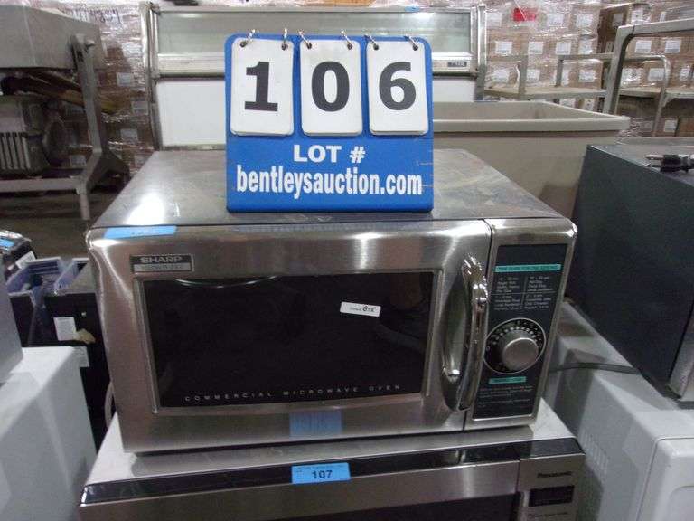 SMALL SHARP STAINLESS COMMERCIAL MICROWAVE - Bentley & Associates, LLC