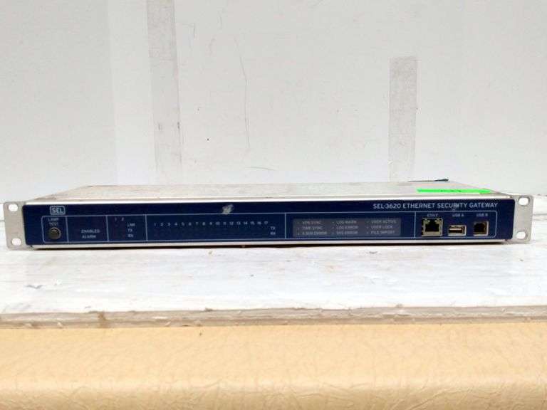 SEL SEL-3620 ETHERNET SECURITY GATEWAY - Bentley & Associates, LLC