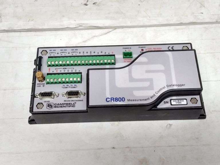 C.S. CR800 MEASUREMENT & CONTROL DATA LOGGER - Bentley & Associates, LLC