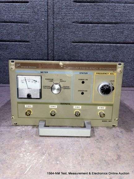 EFRATOM DIVISION MRT RUBIDIUM FREQUENCY STANDARD - Bentley & Associates ...