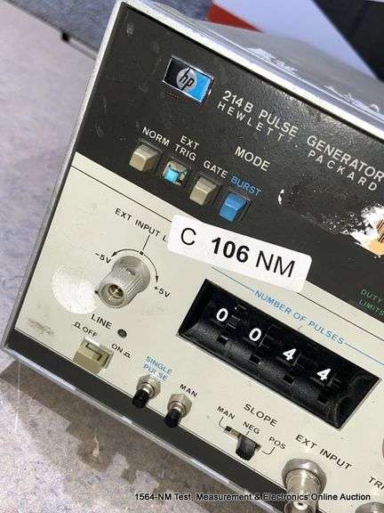 HP 214B PULSE GENERATOR - Bentley & Associates, LLC