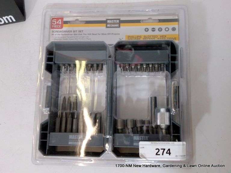 MASTER MECHANIC SCREWDRIVER BIT SET (54 PIECES) - Bentley & Associates, LLC