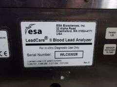 ESA LEADCARE II BLOOD LEAD ANALYZER - Bentley & Associates, LLC