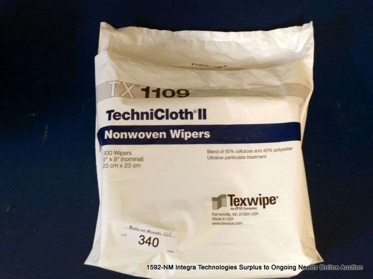TEXWIPE TECHNICLOTH WIPES - Bentley & Associates, LLC