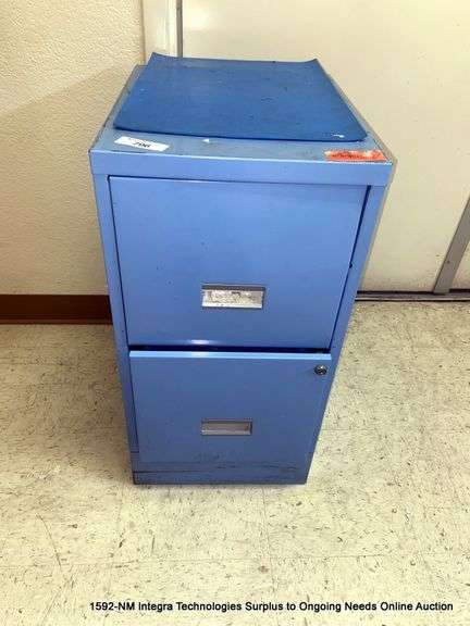 2-DRAWER BLUE FILE CABINET - Bentley & Associates, LLC