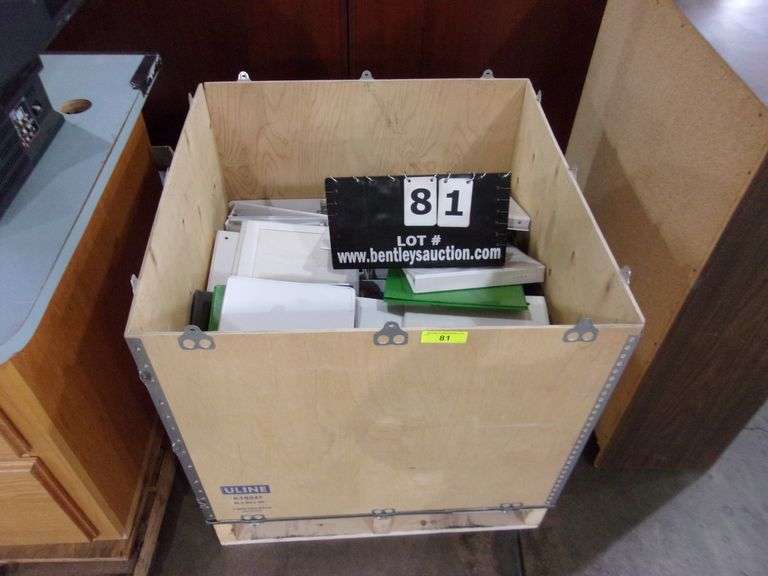 SMALL WOOD CRATE - ASSORTED 3-RING BINDER NOTEBOOKS - Bentley ...