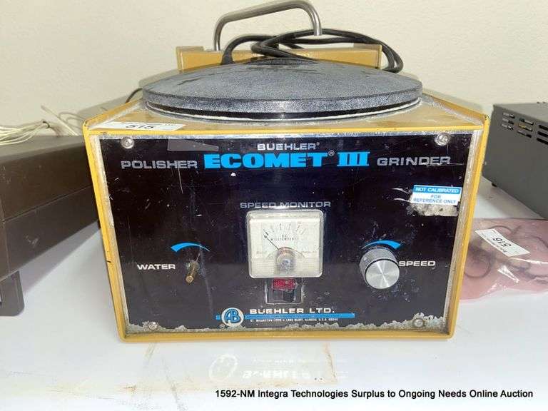 BUEHLER ECOMET III POLISHER/ GRINDER - Bentley & Associates, LLC