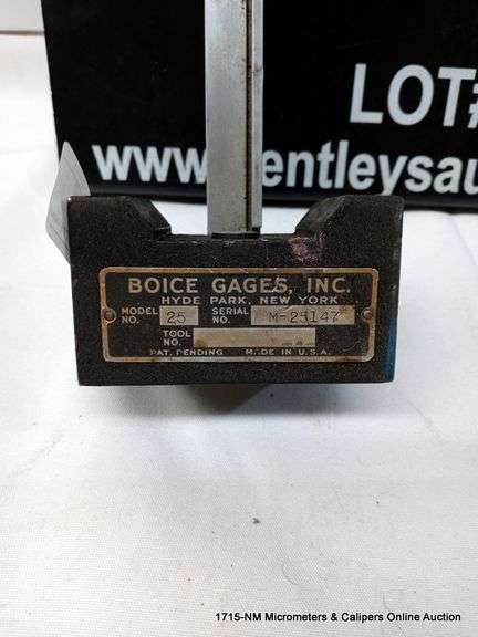 BOICE MODEL 25 GAUGE - Bentley & Associates, LLC